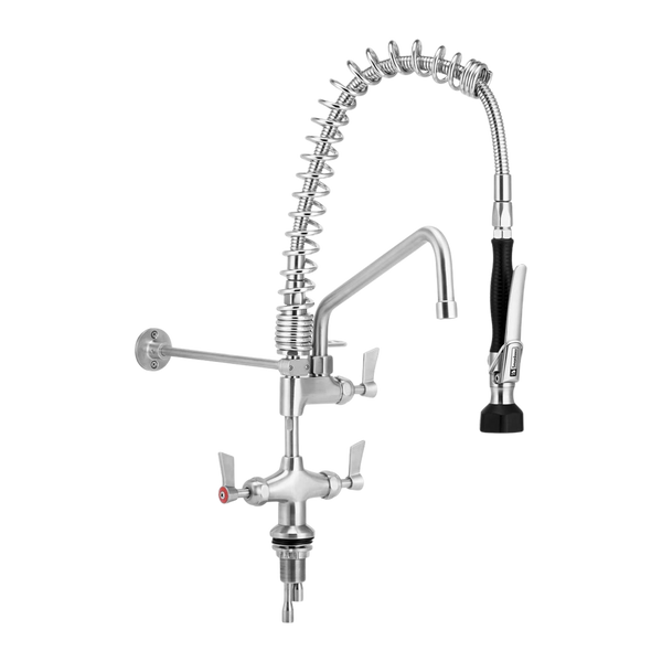 3monkeez Commercial Kitchen Mixer with Pre-Rinse and 12-inch Pot Fille ...