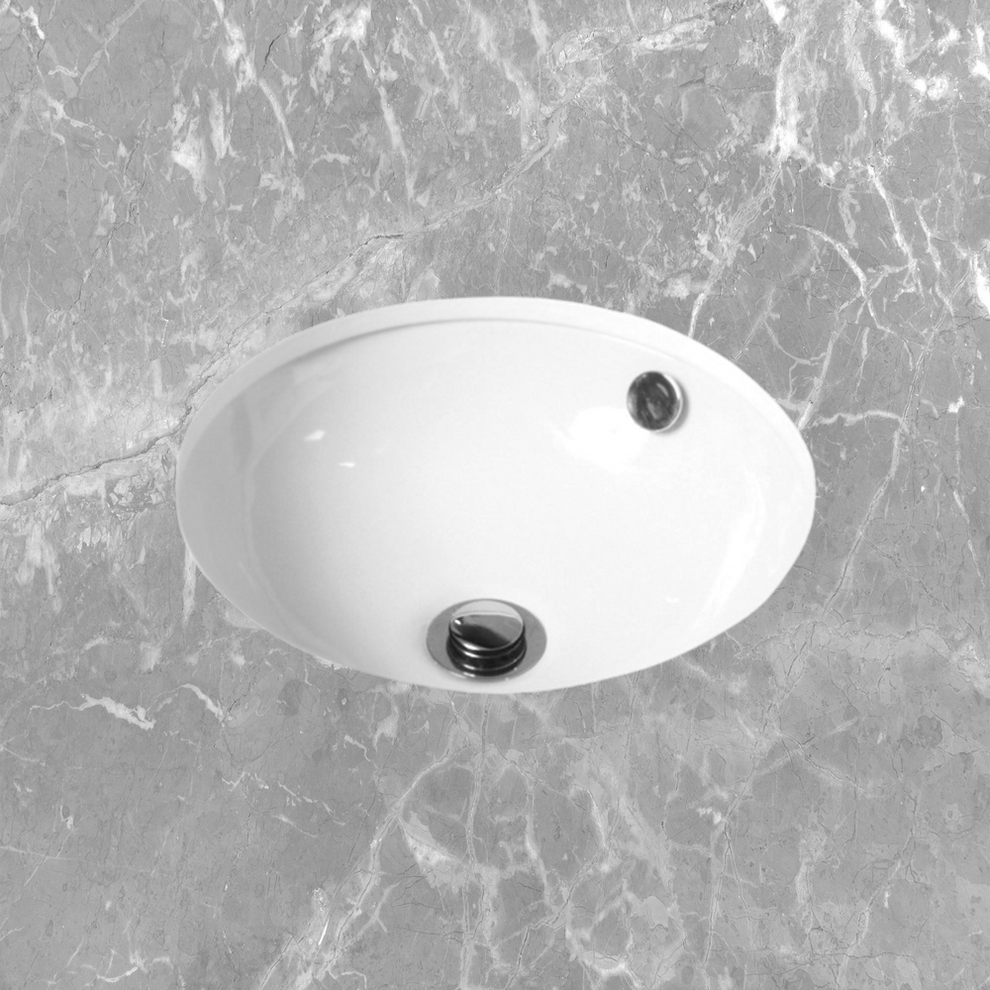 Round Under Counter Basin Gloss White – SpecSpace
