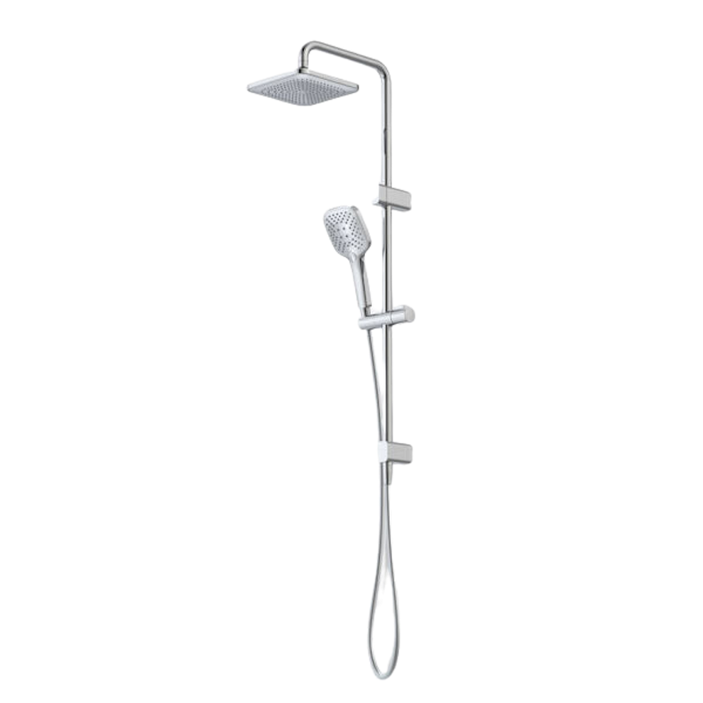 Luna System Overhead Shower On Rail Chrome – SpecSpace