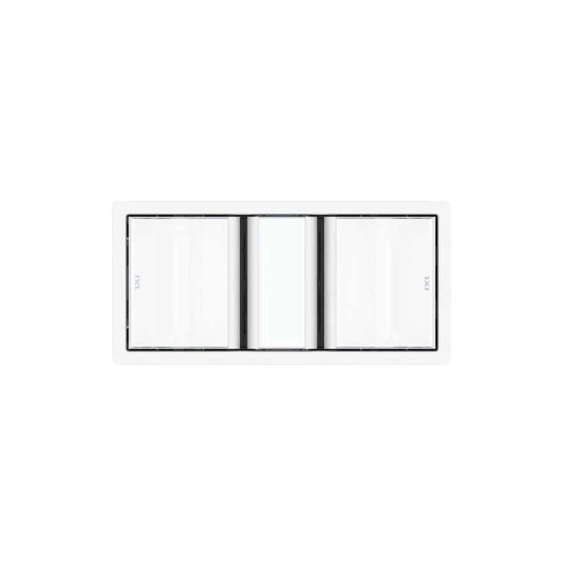 Tastic Luminate Dual 3 in 1 Bathroom Heater, Exhaust Fan & Light - Whi ...