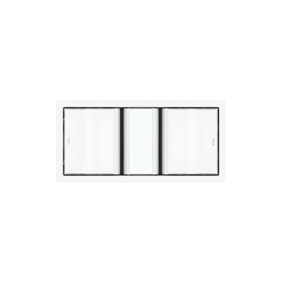 Tastic Luminate Dual 3 in 1 Bathroom Heater, Exhaust Fan & Light - Whi ...