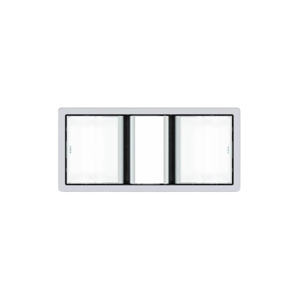 Tastic Luminate Dual 3 in 1 Bathroom Heater, Exhaust Fan & Light - Sil ...