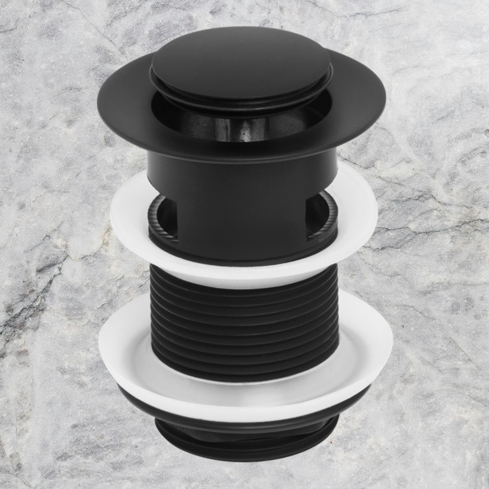 Venezia Pop-up Waste 32mm With Overflow Matte Black – SpecSpace