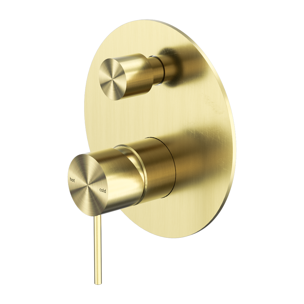 Mecca Shower Mixer with Divertor Brushed Gold – SpecSpace