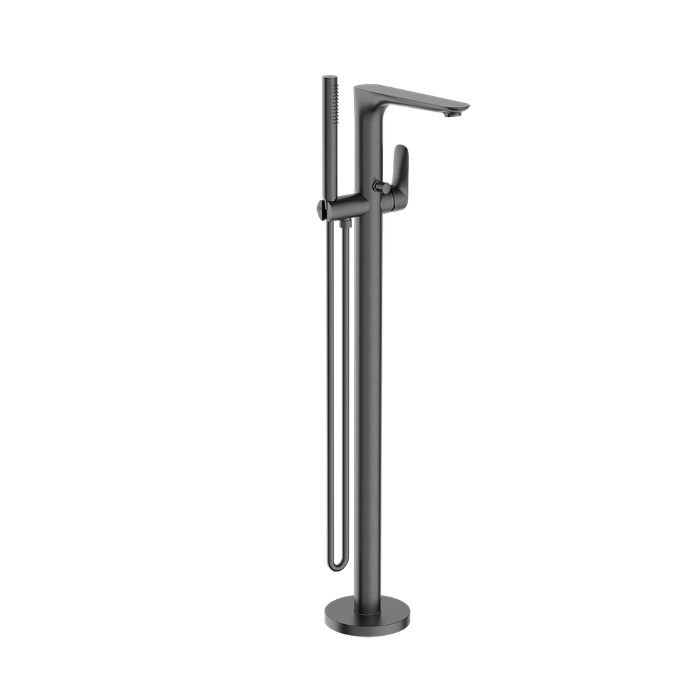 Bianca Freestanding Bath Mixer with Hand Shower Gunmetal – SpecSpace