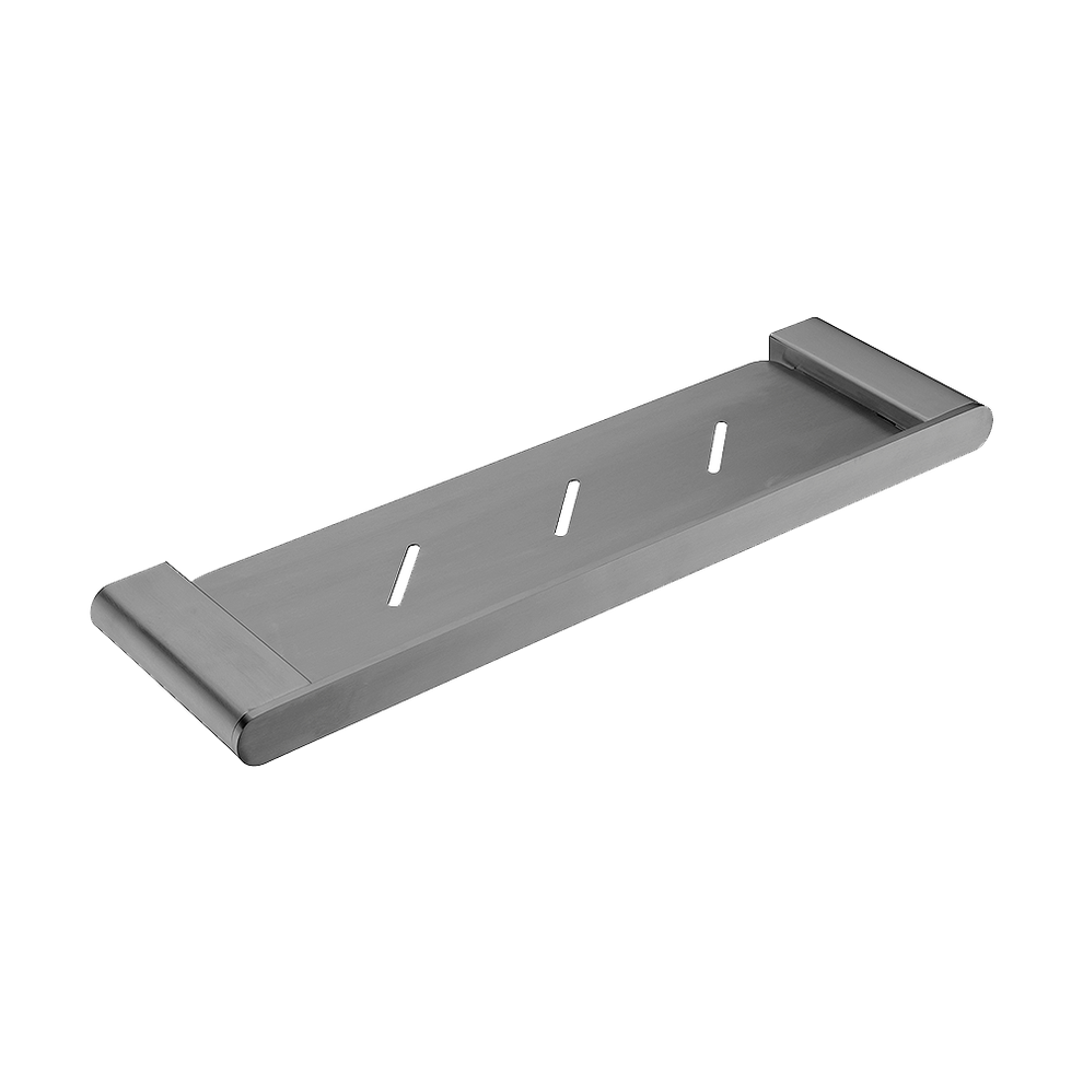 Bianca Metal Shower Shelf Brushed Gunmetal – SpecSpace