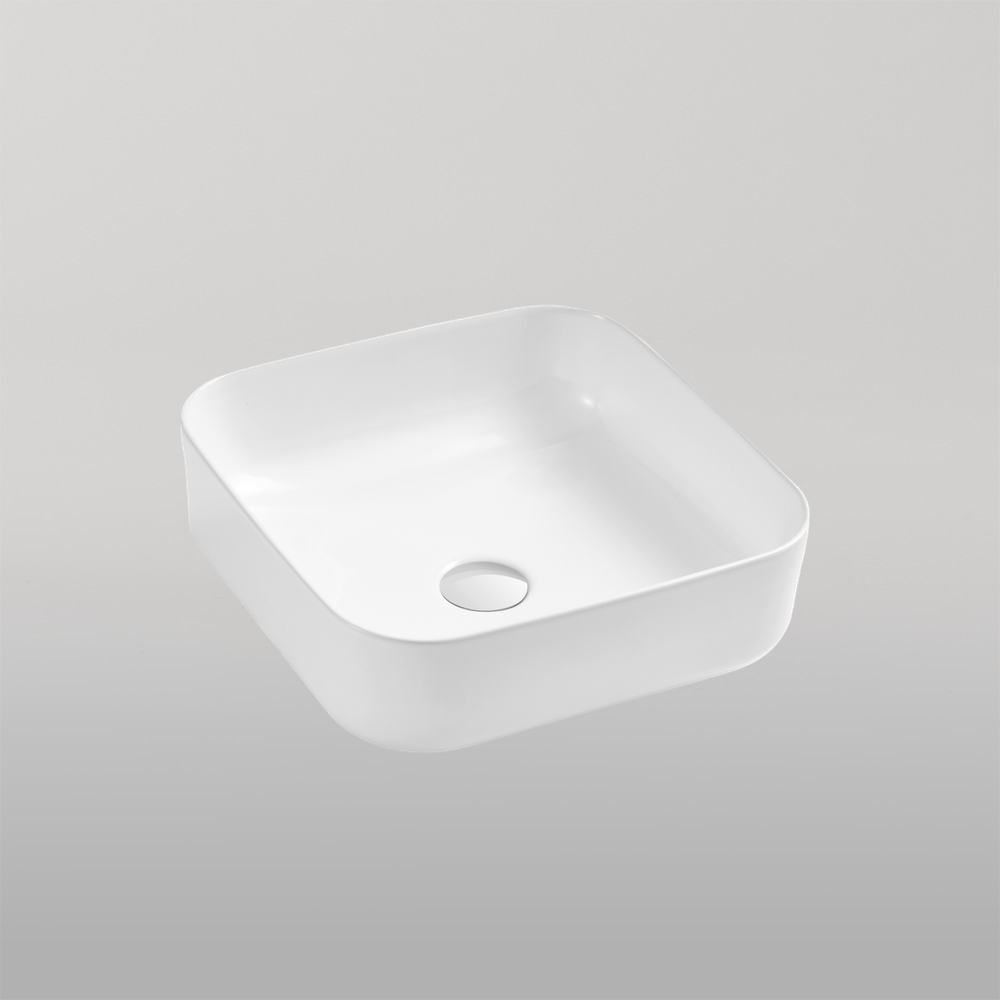 Naples Counter Top Square Basin White – SpecSpace